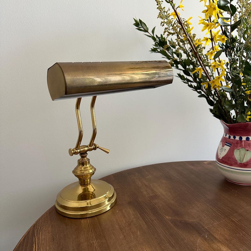 Brass Reading Lamp - Etsy