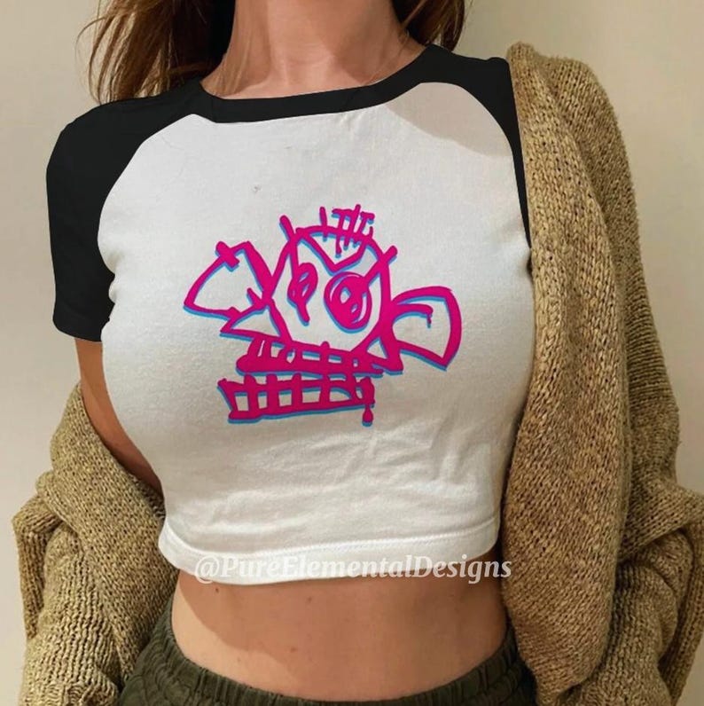 Haut court jinx | tenue de graffiti singe | Inspiré des arcanes - Etsy France