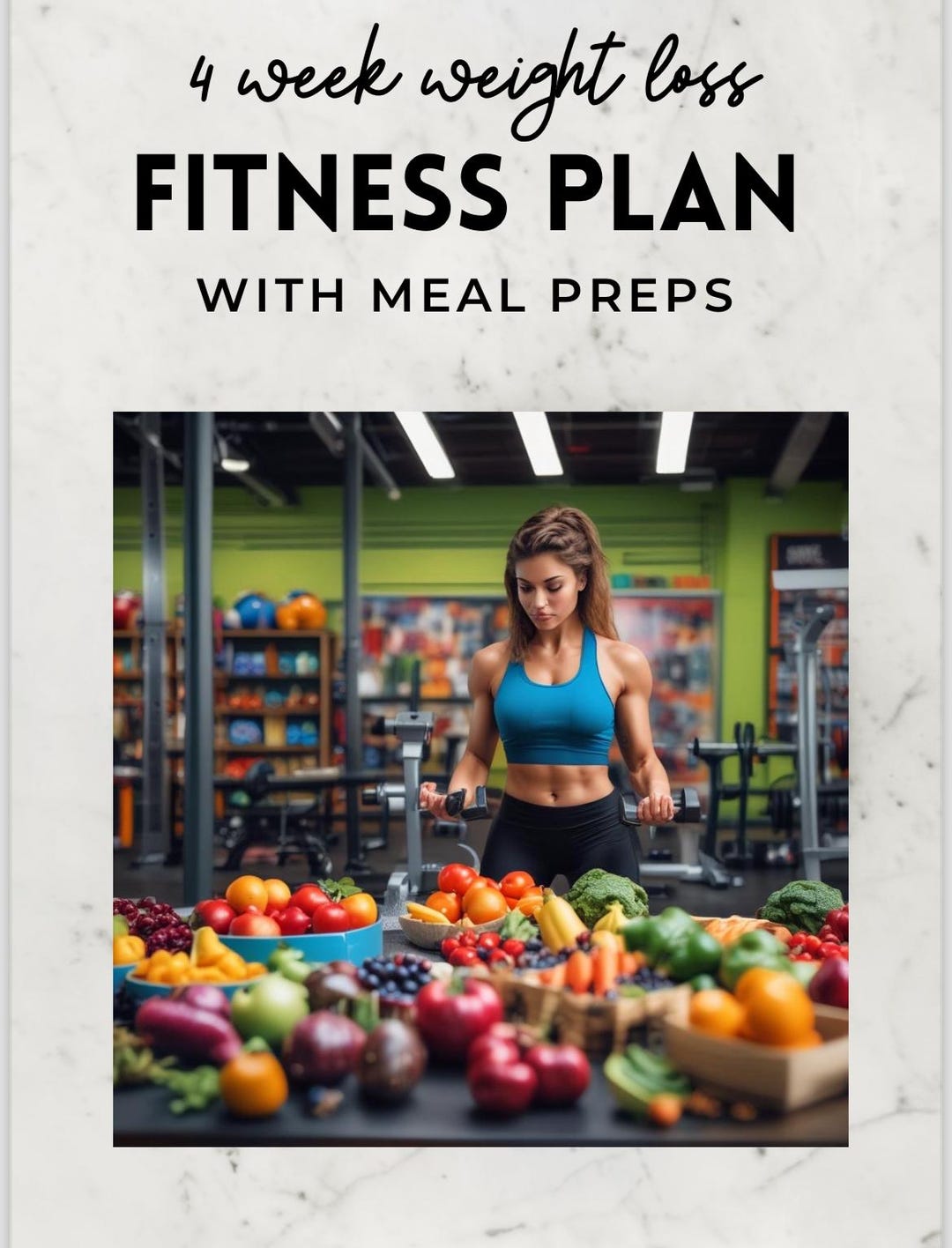 4 Week Weight Loss Program With Meal Preps - Etsy