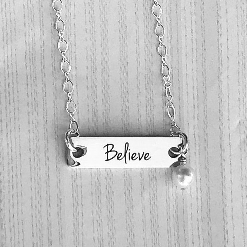 Believe Necklace - Etsy