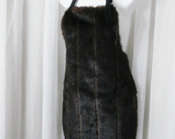 Mink Faux Fur Opulent Avanmt Garde APRON Accessory Top Clothing Diva ...