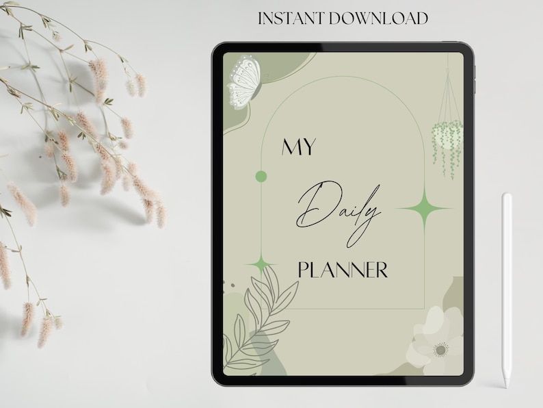 Daily Planner, Minimalist, Printable, Goodnotes, Digital, Notability ...