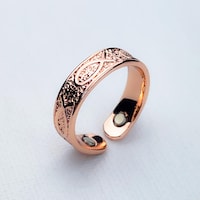 100% Pure Copper Magnetic Therapy Ring for Pain Relief & Healing ...