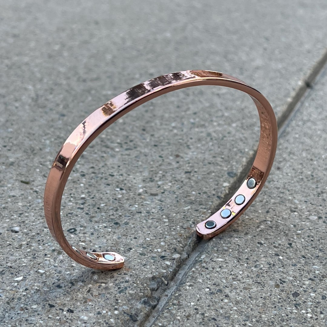 Elegant Pure Copper Magnetic Therapy Bracelet for Pain Relief & Healing ...