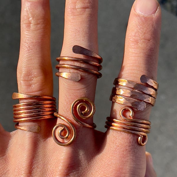 Women Copper Rings - Etsy