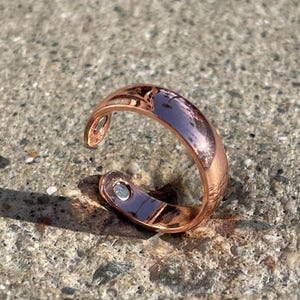100% Pure Copper Magnetic Therapy Ring for Pain Relief & Healing ...