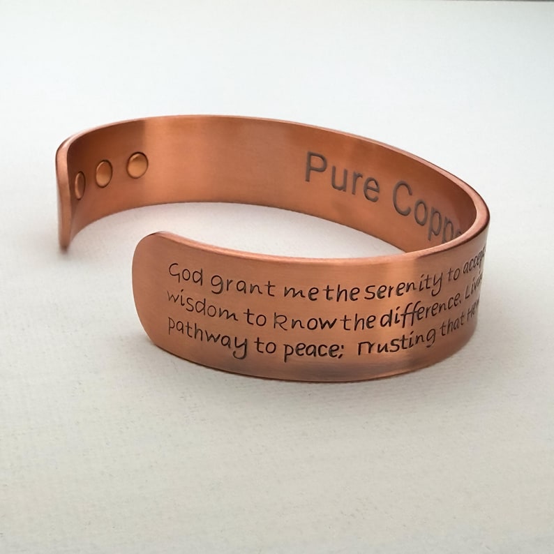 100% Pure Copper Magnetic Therapy Bracelet for Pain Relief & Healing ...