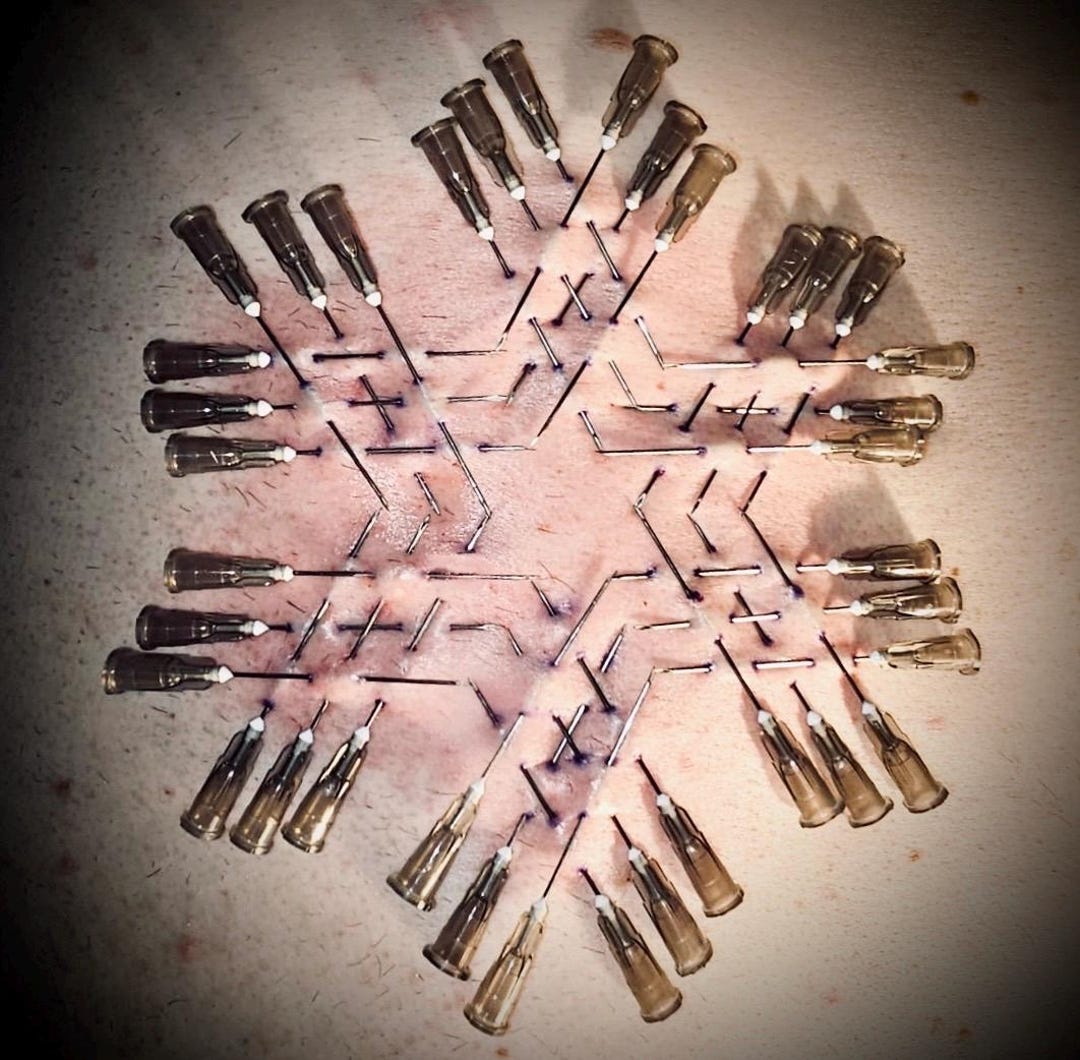 FROZEN WOVEN - Needle Play Piercing Stencil - Etsy