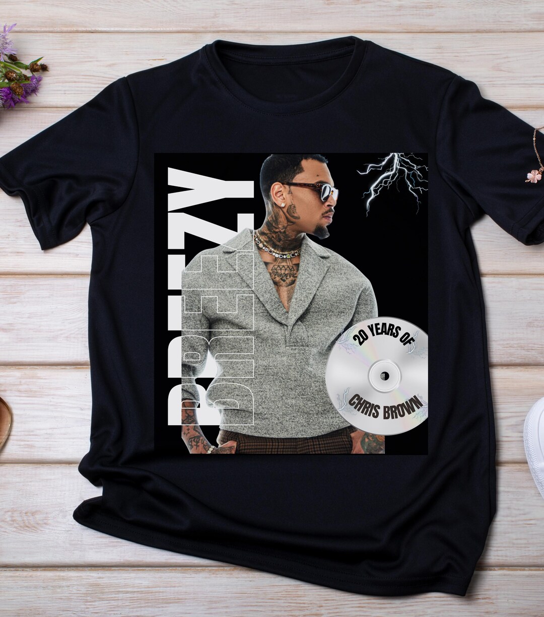 Chris Brown Breezy Bowl XX Stadium Tour T-shirt - 20 Years of Chris ...