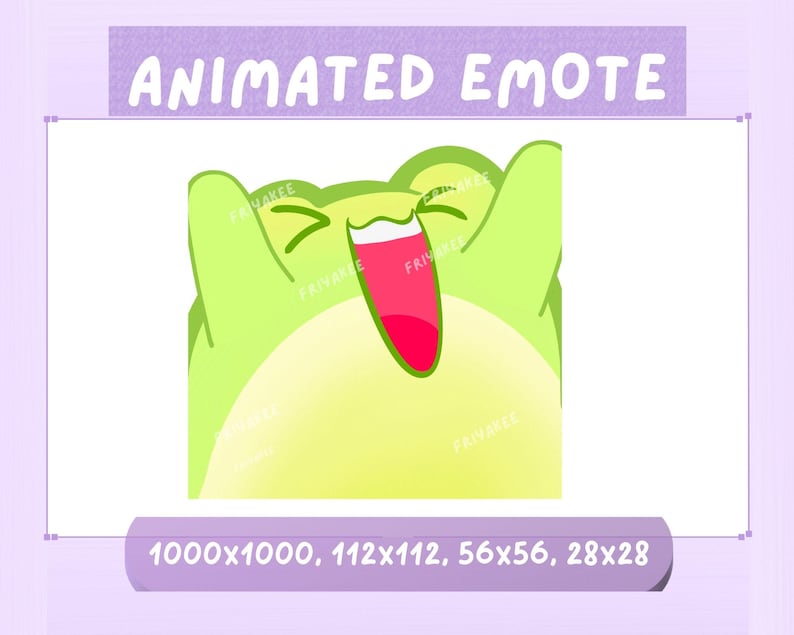 Animated Smug Frog Laugh Emote: Twitch, Discord, Youtube (GIF Digital ...