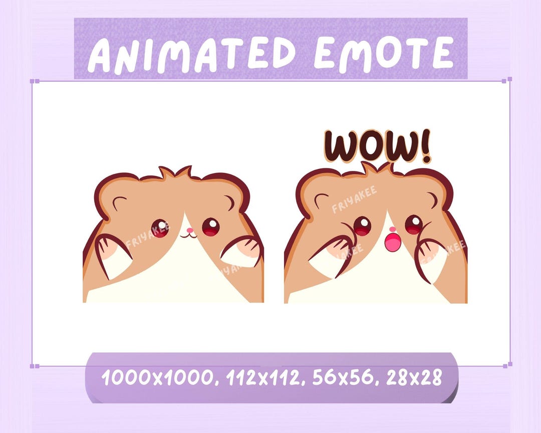Animated Hamster Wow Emote: Twitch, Discord, Youtube (GIF Digital ...