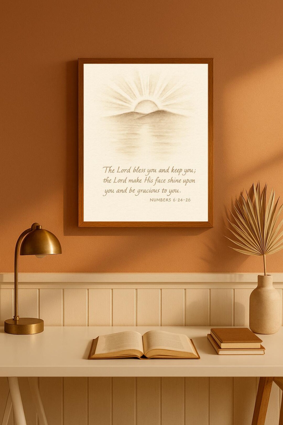 The Blessing Dawn Light – Numbers 6:24-26 Christian Ink-wash Printable ...