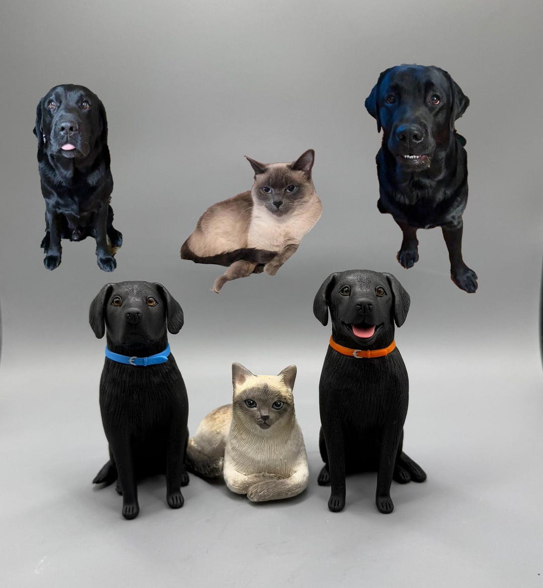 Custom Pet Cake Toppers, Custom Cat Wedding Cake Toppers, Custom Puppy ...