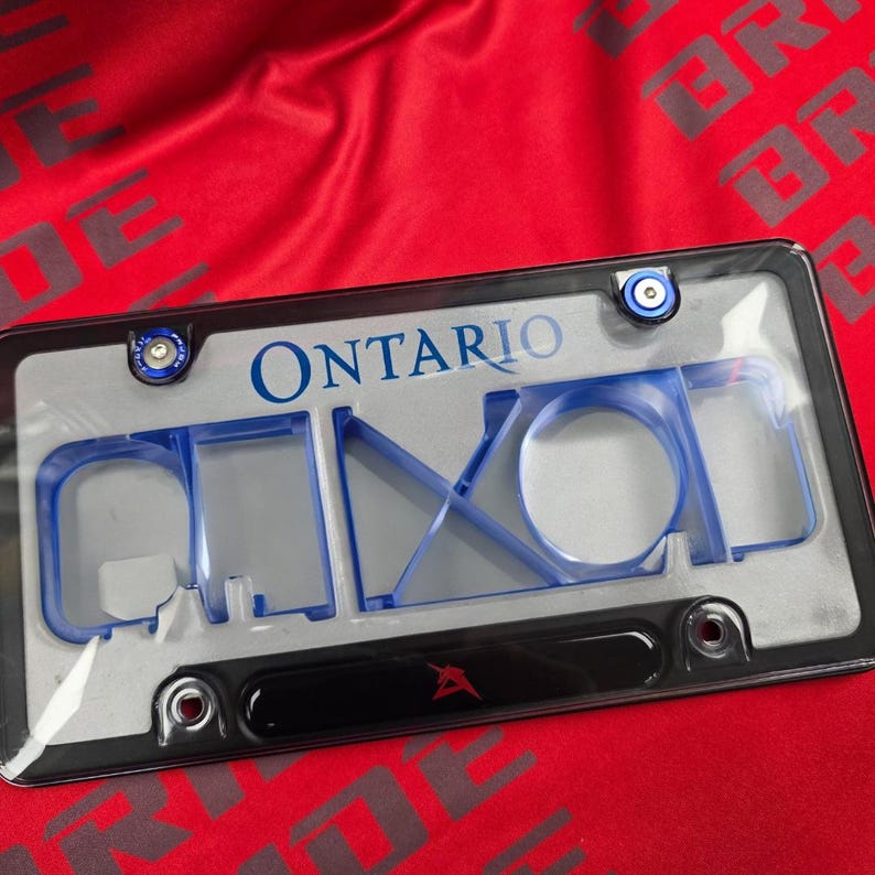 Anime License Plate Frame With Cover and Plate Bolt: Amuro Ray - Etsy