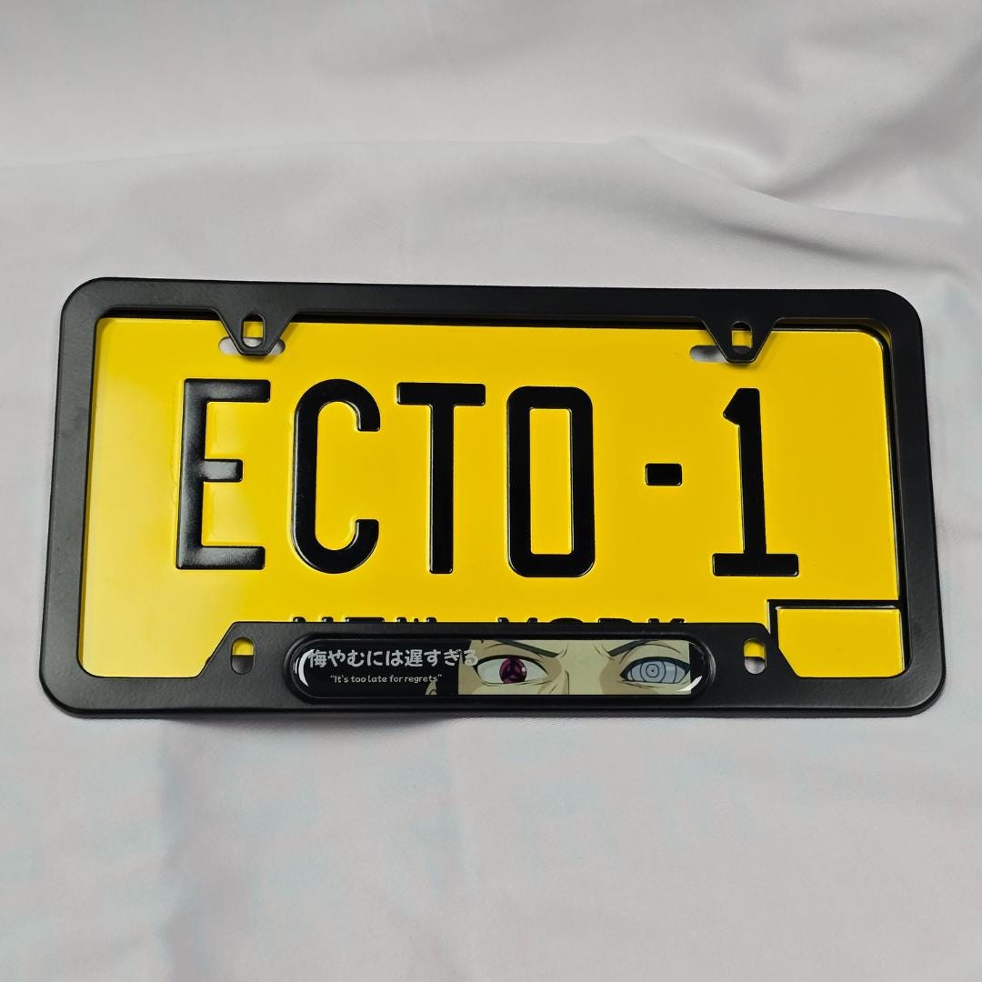 Anime License Plate Frame and Cover "it's Too Late for Regrets" Obito ...