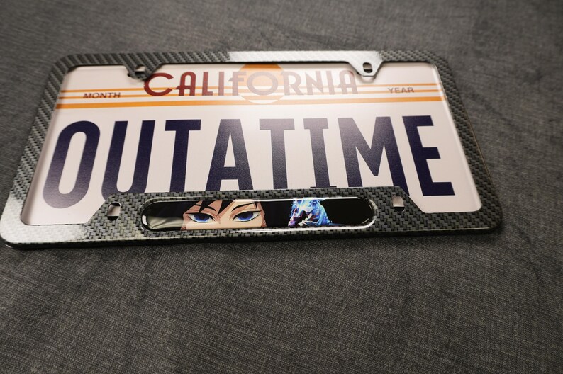 Anime License Plate Frame With Cover and Plate Bolt Tomioka Water ...
