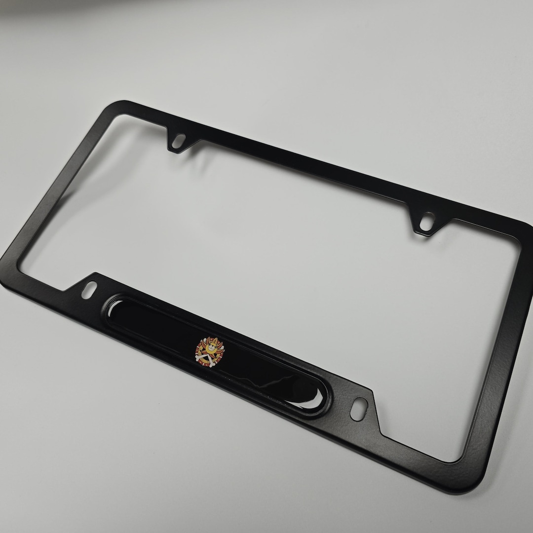 Anime License Plate Frame With Cover and Plate Bolt Thousand Sunny One ...