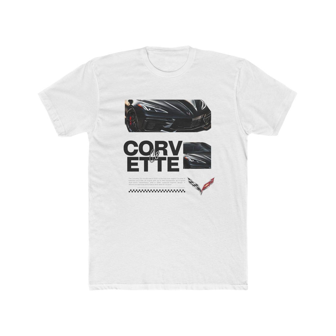 Corvette, Corvette C8 Merch, Unisex Cotton Crew Tee - Etsy