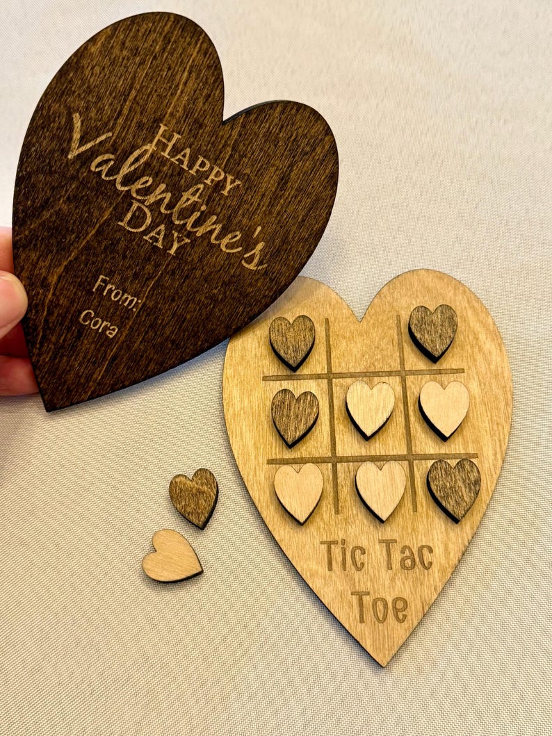 Heart Tic Tac Toe (10 Pack) - Etsy