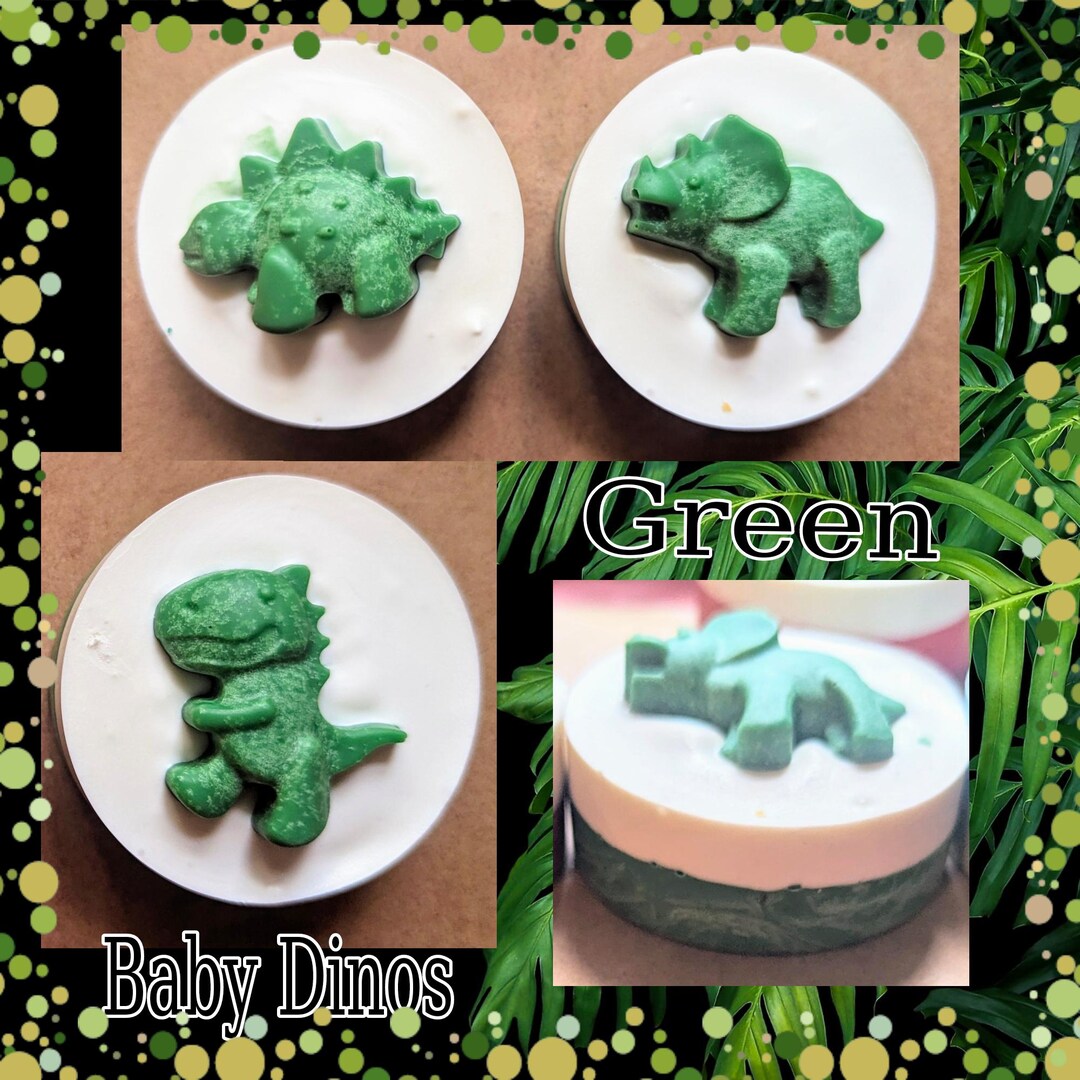 Pack of 4 Colorful Detailed Baby Dinosaur Chocolate Covered Double ...