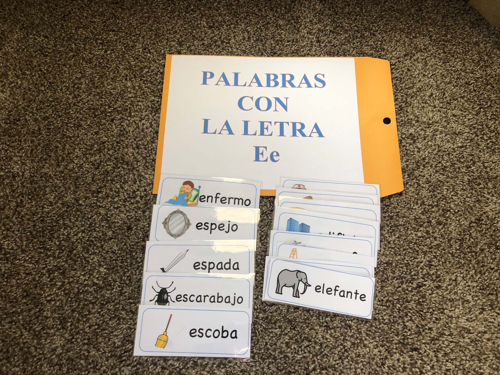Set De Mini Tarjetas De Las Vocales - Etsy