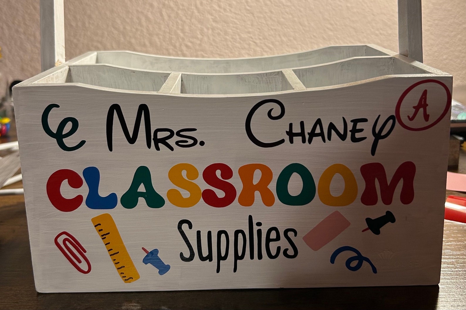 Personalized Wooden Caddy - Etsy