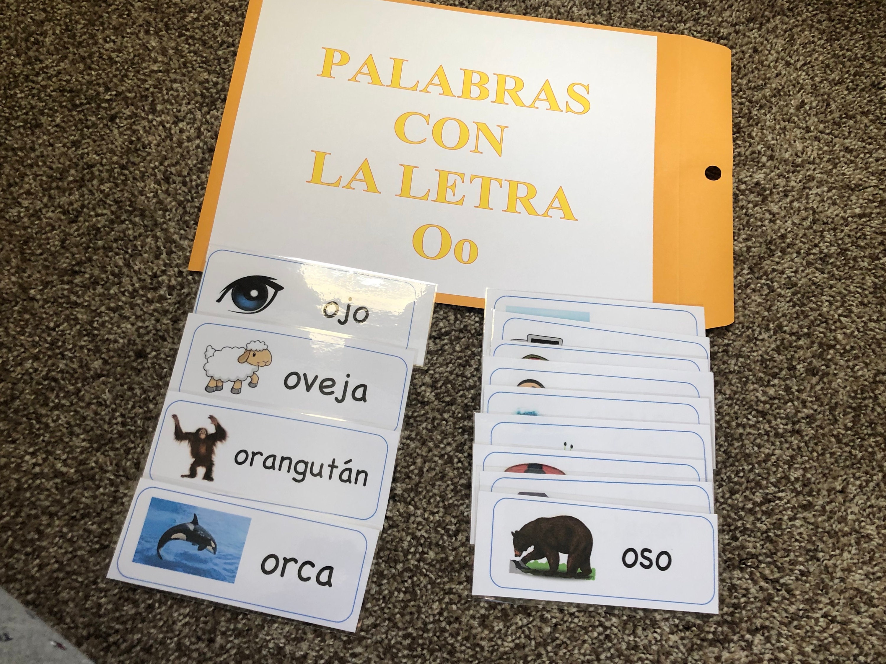 Set De Mini Tarjetas De Las Vocales - Etsy