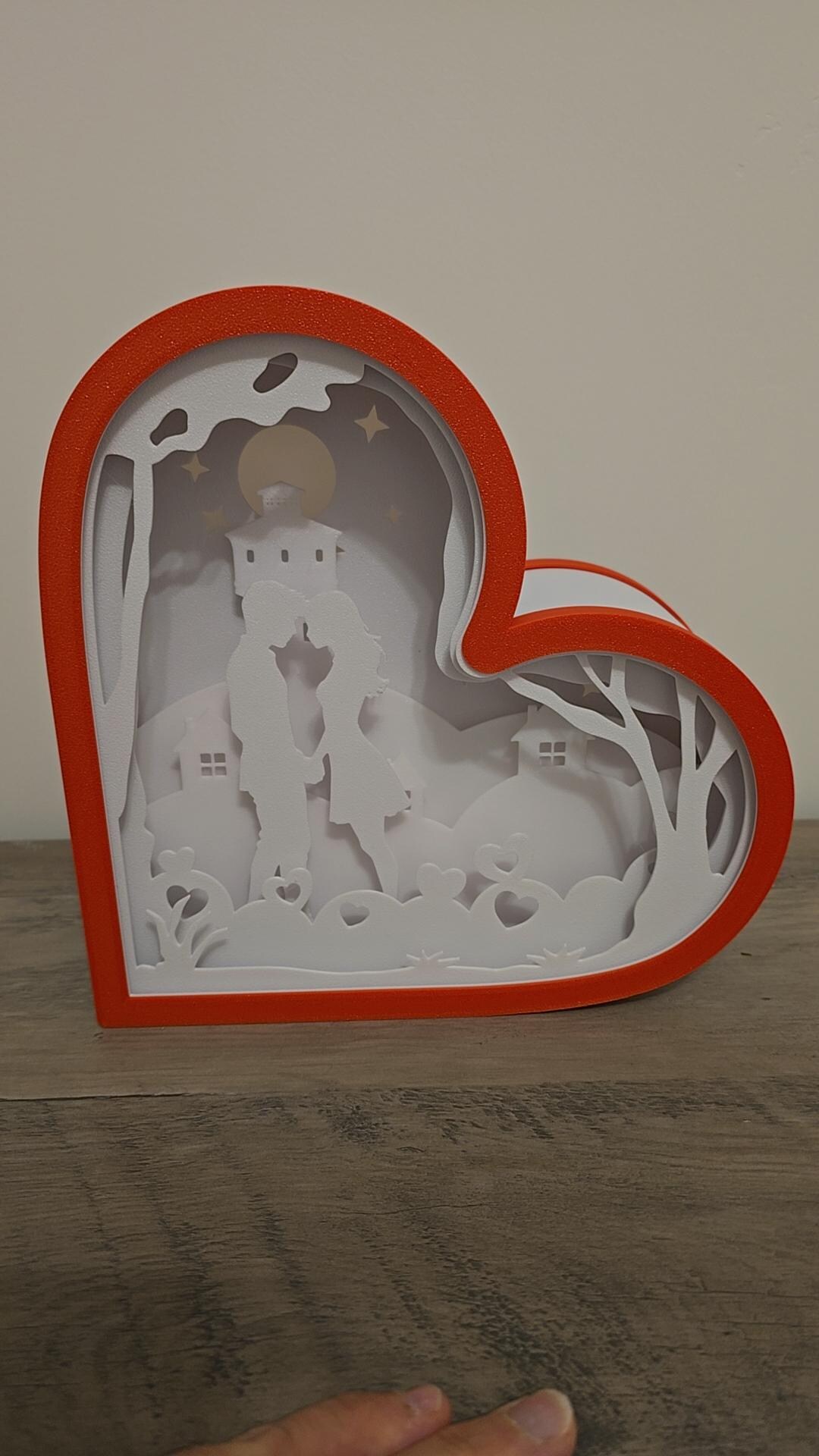 3D Print Valentine’s Day Shadow Box - Romantic Gift for Partners or ...