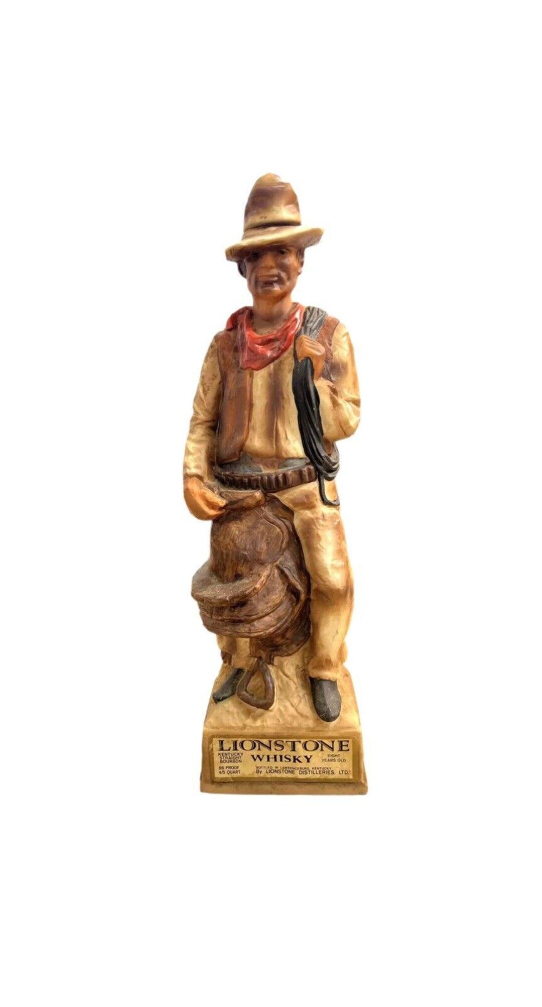 LIONSTONE Whiskey Decanter the Cowboy 1866-1876 - Etsy