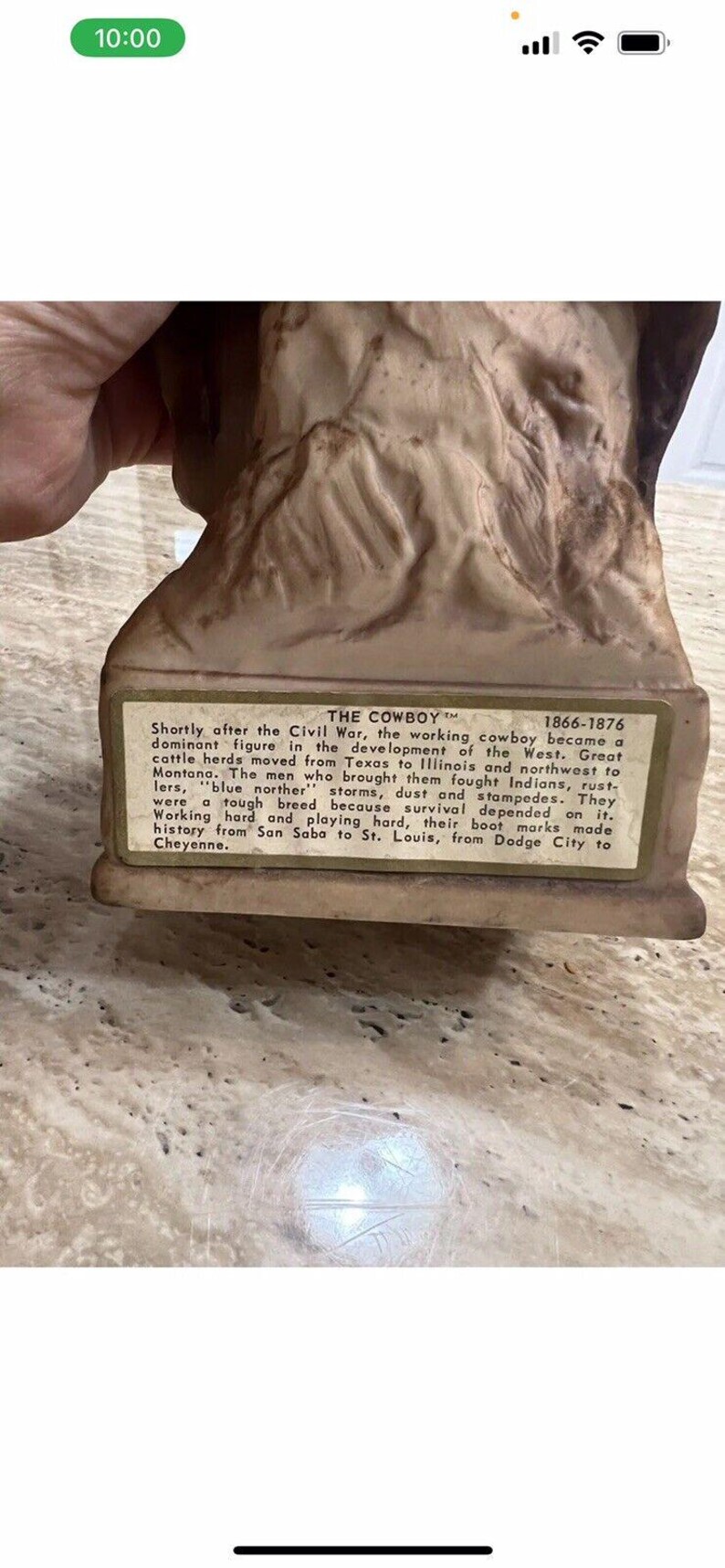 LIONSTONE Whiskey Decanter the Cowboy 1866-1876 - Etsy