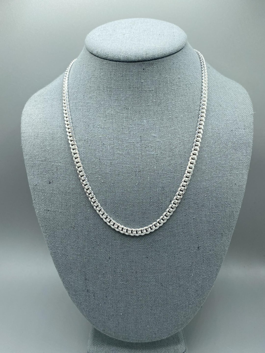 SOLID Silver Miami Cuban Link Chain | 925 Sterling Silver Necklace With ...