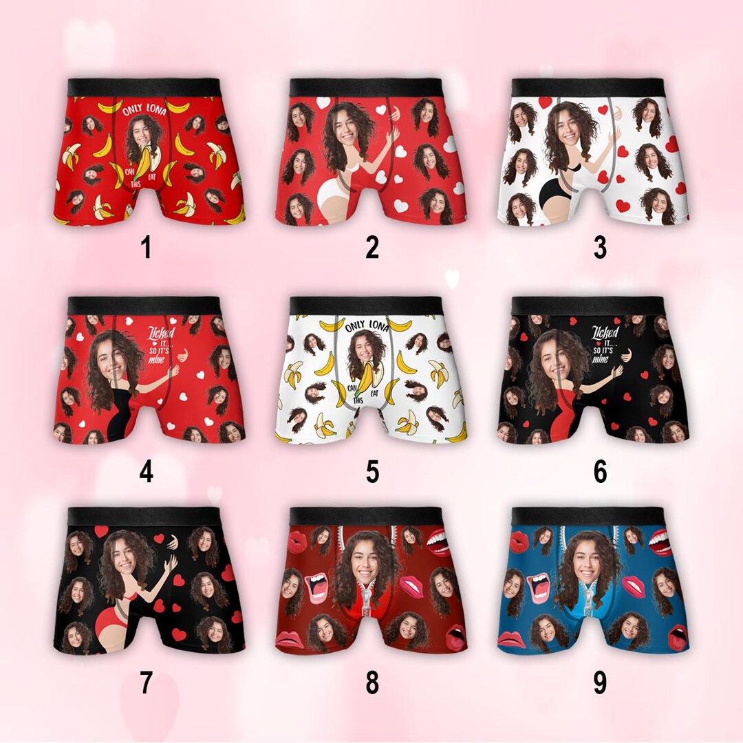 Custom Face Boxers for Husband and Boyfriend, Personalized Face ...