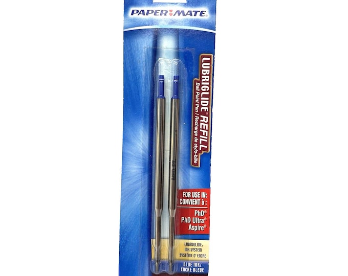Vintage Paper Mate Lubriglide Pen Refills, Blue Ink (M, 1.0 Mm) - Etsy