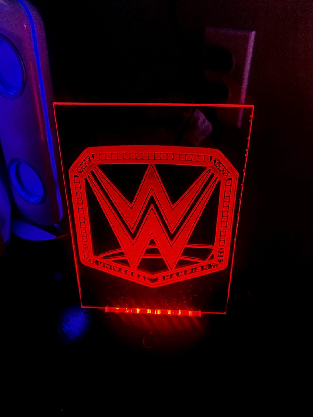 WWE Universal Champion Belt Acrylic Sign With LED Light - Etsy