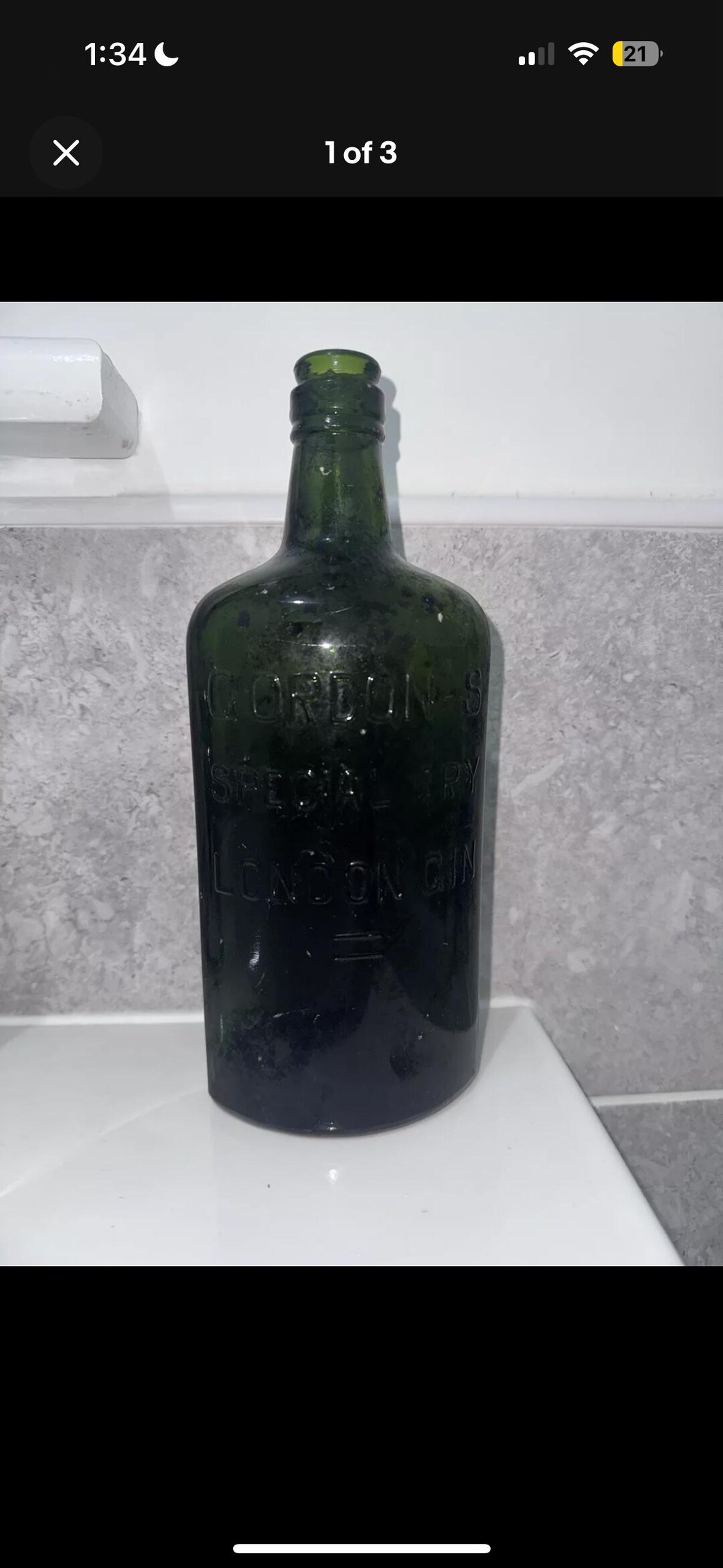 1920s Gordon’s Gin Bottle - Etsy
