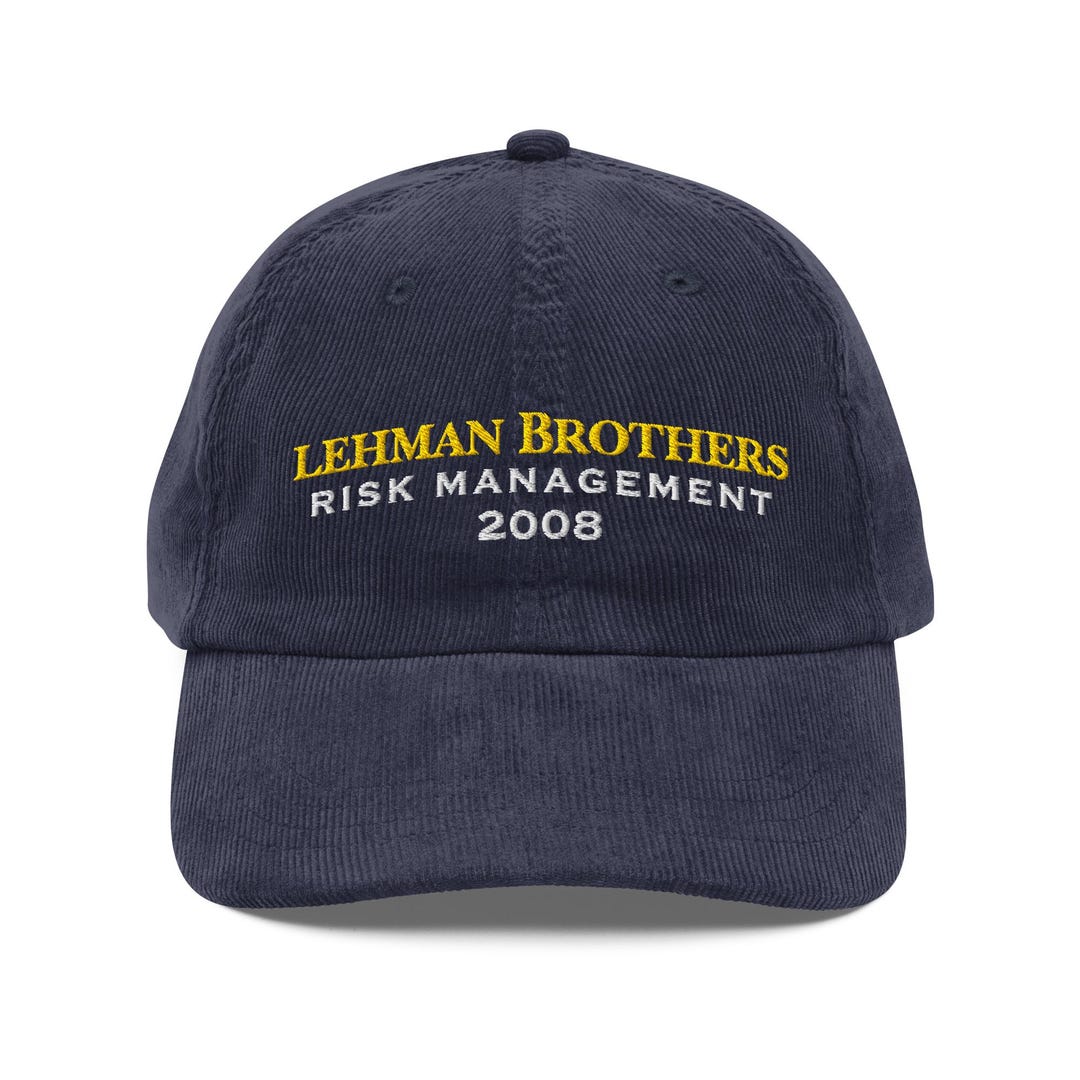 Lehman Brothers Risk Management Hat 2008 Finance Meme Dad Cap Funny ...