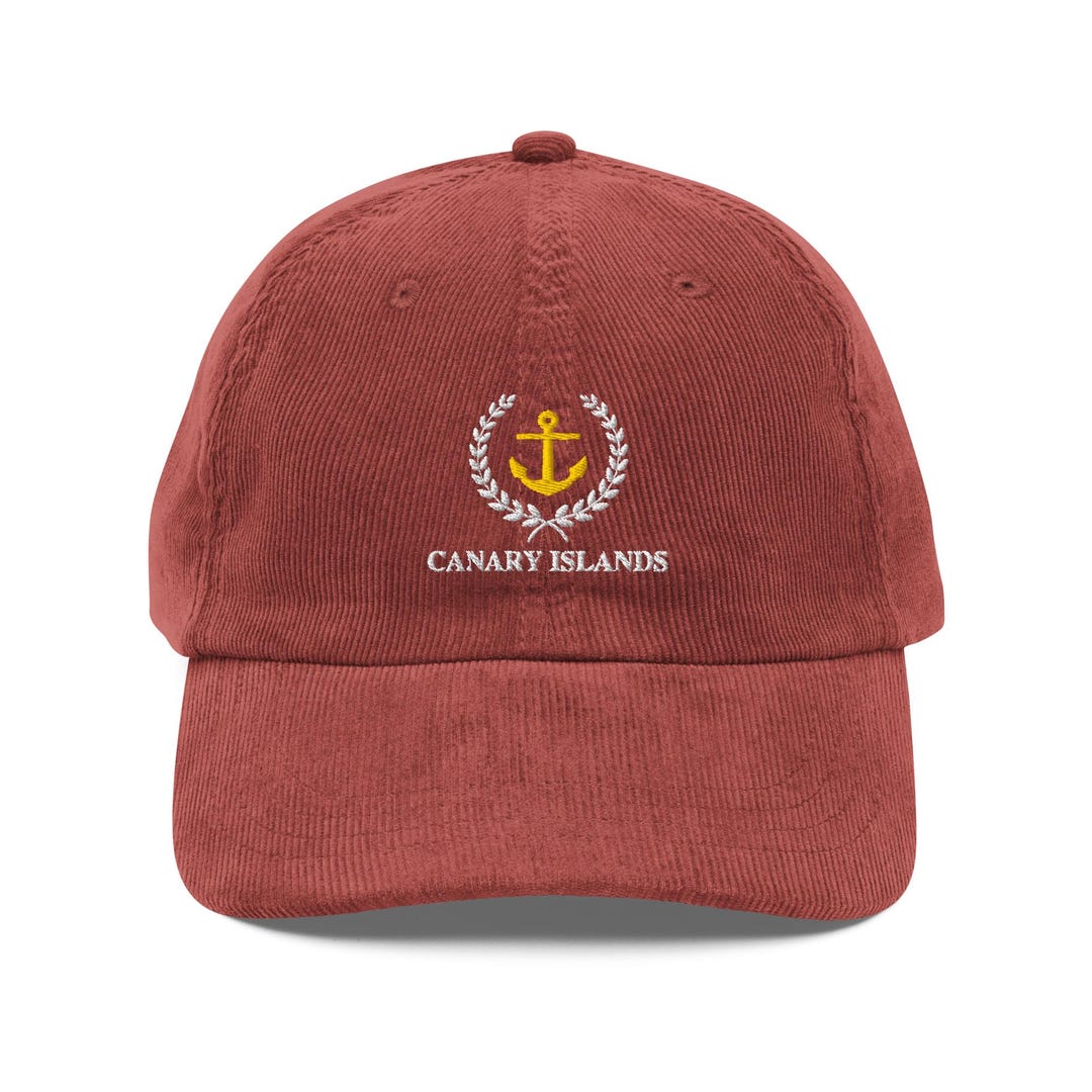 Explore the Canary Islands Custom Embroidered Corduroy Hat Personalized ...