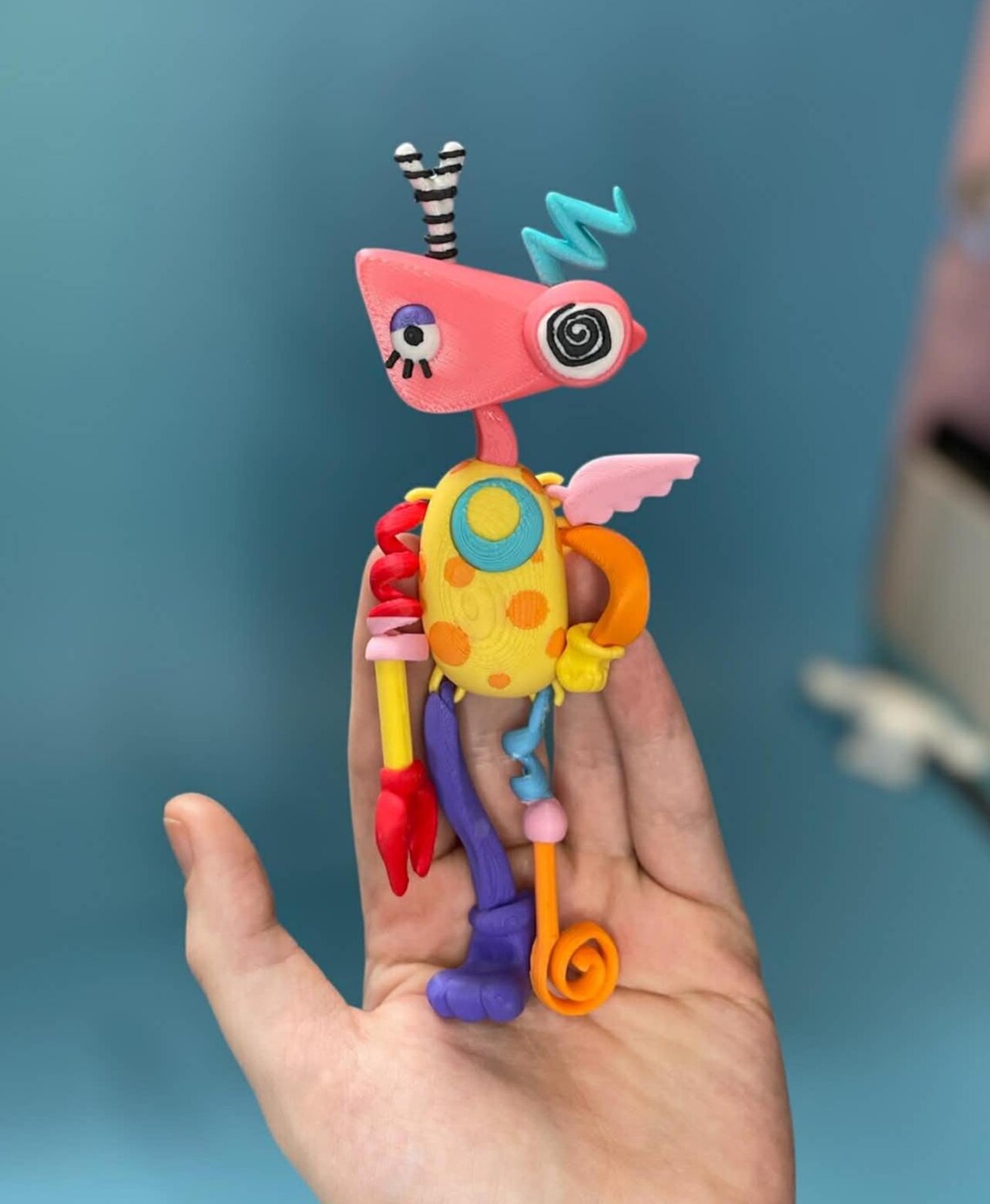 Abstract Art Circus Character 3D Printed Articulated Flexi Sensory ...