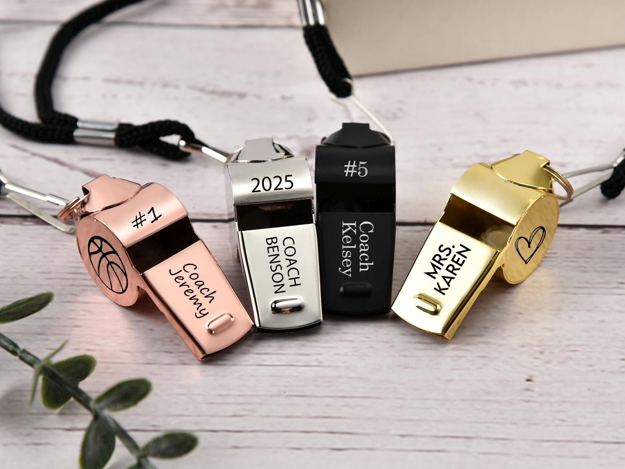 Custom Engraved Coaches Whistle,coach Whistle Lanyard,personalized ...