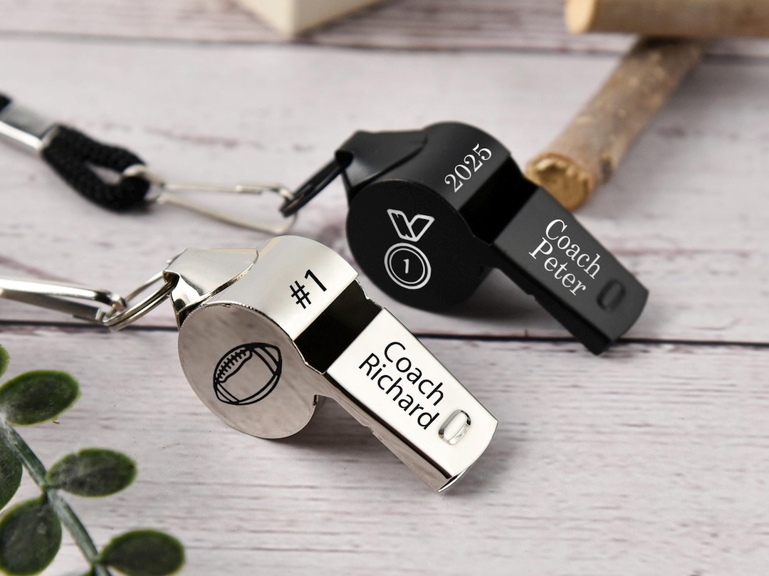 Custom Engraved Coaches Whistle,coach Whistle Lanyard,personalized ...