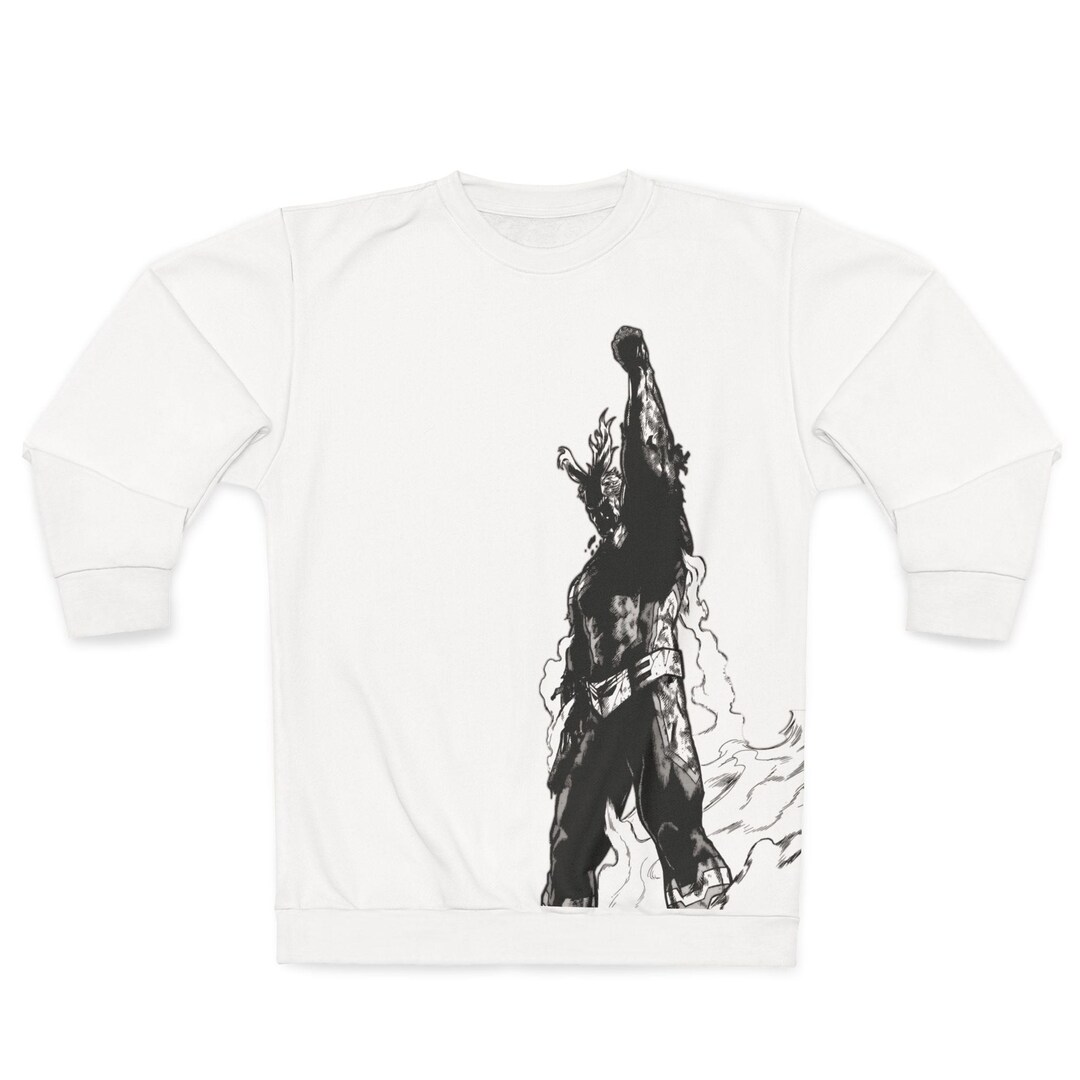 All Might Manga Sweatshirt, Anime Pullover, Hero Jumper, Comic Book ...