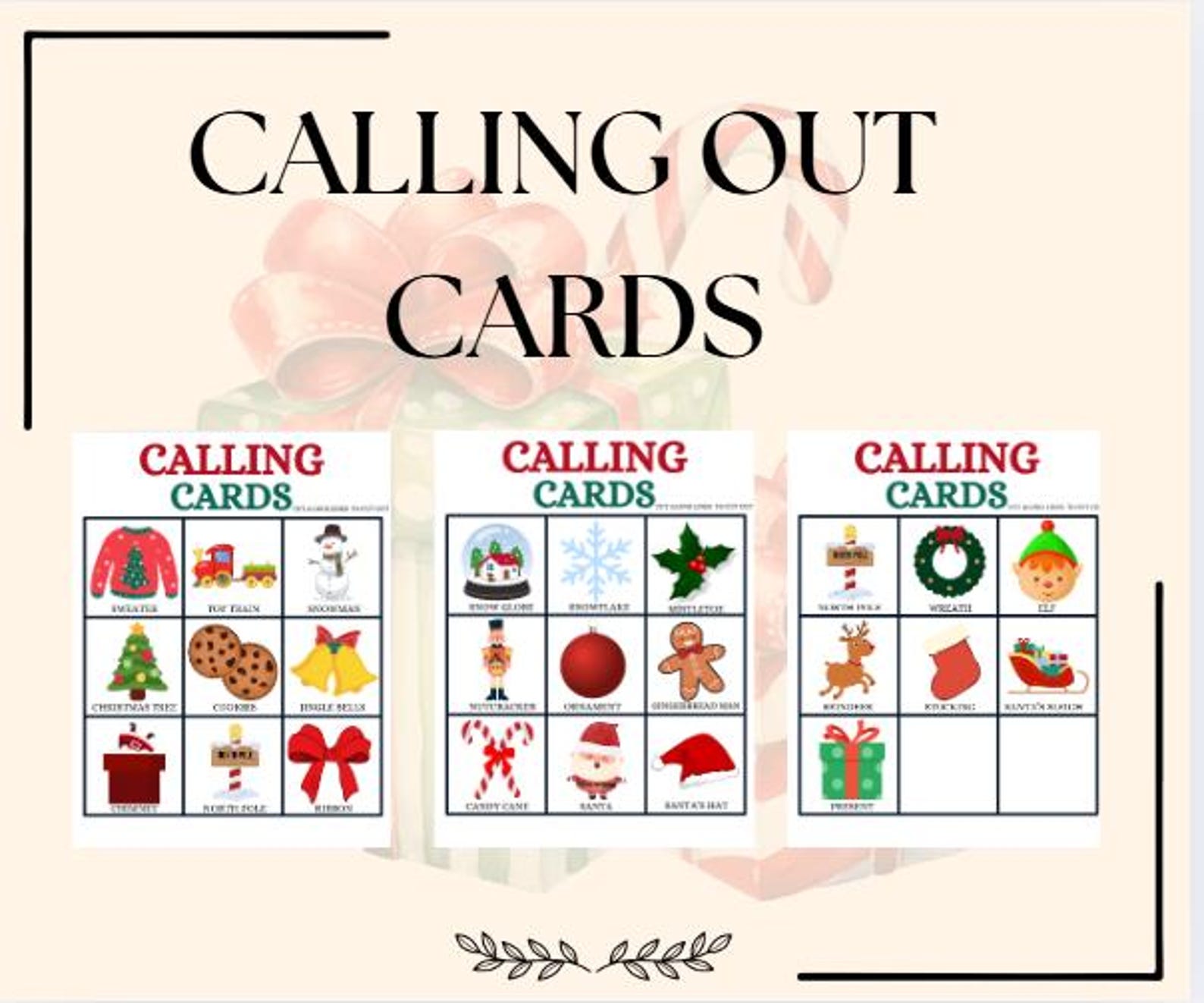 Christmas Bingo Printable – 30 Unique Cards for Holiday Fun & Festive ...