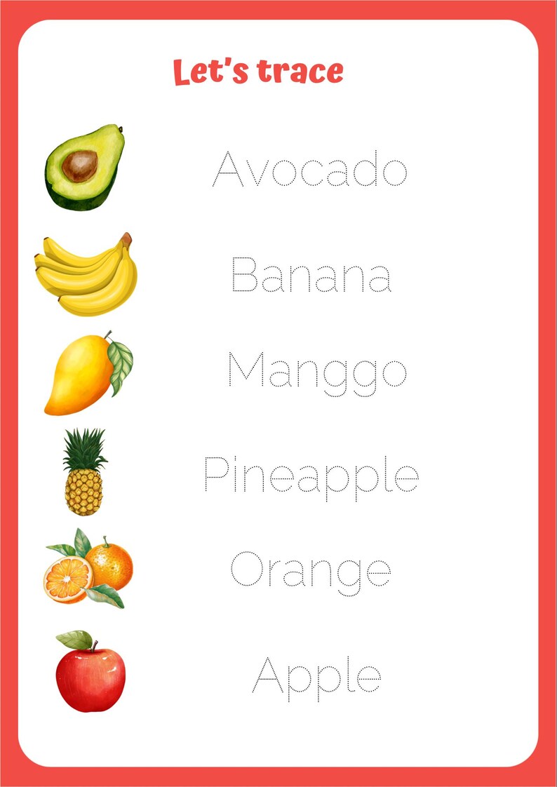 25 Printable Fruit & Vegetable Flashcards for Toddlers Matching ...