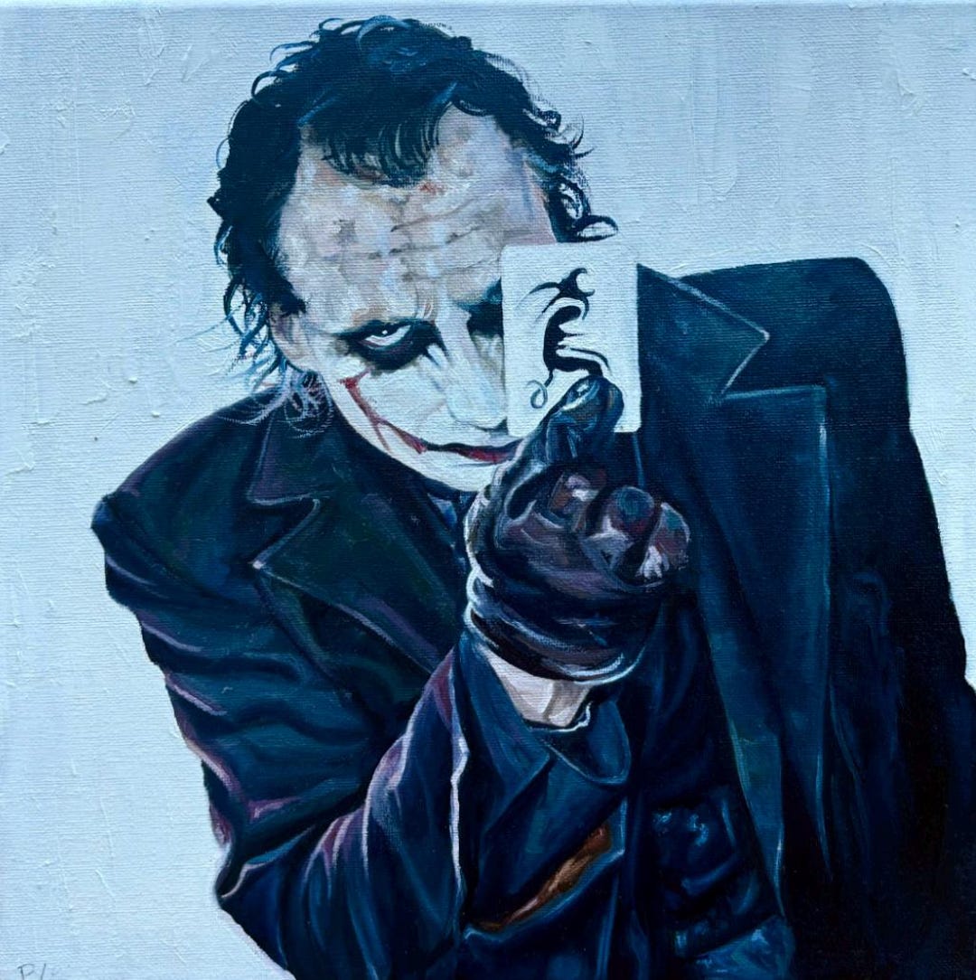 The Joker Oil Painting Print - Etsy