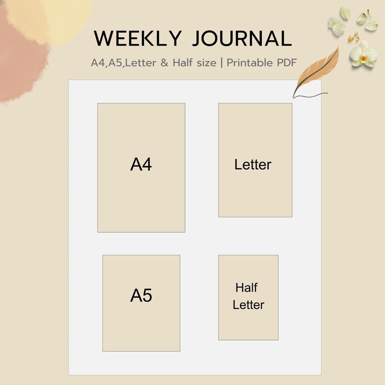 Weekly Journal Printable, Weekly Plan, Planner, Planner Template 2025 ...
