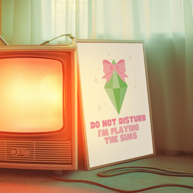 Cute the Sims Digital Art Posters - Etsy