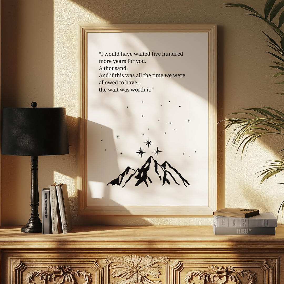 ACOTAR Quote Digital Art Print - Etsy