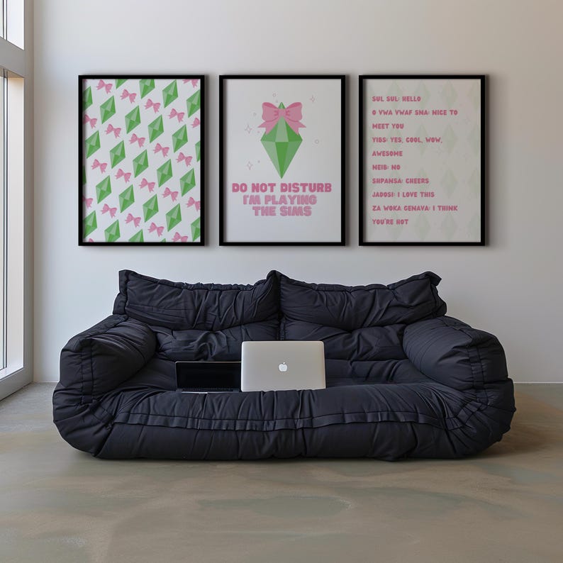 Cute the Sims Digital Art Posters - Etsy