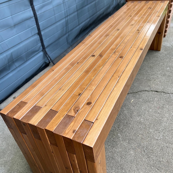 Cedar Bench - Etsy
