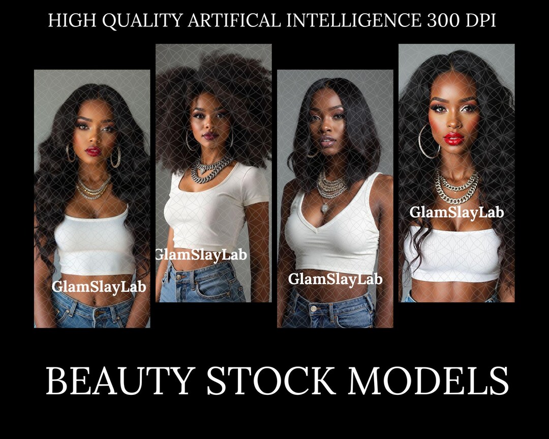 Bundles & Beauty Collection | Hair Extension Glam Stock Photos | Ai ...